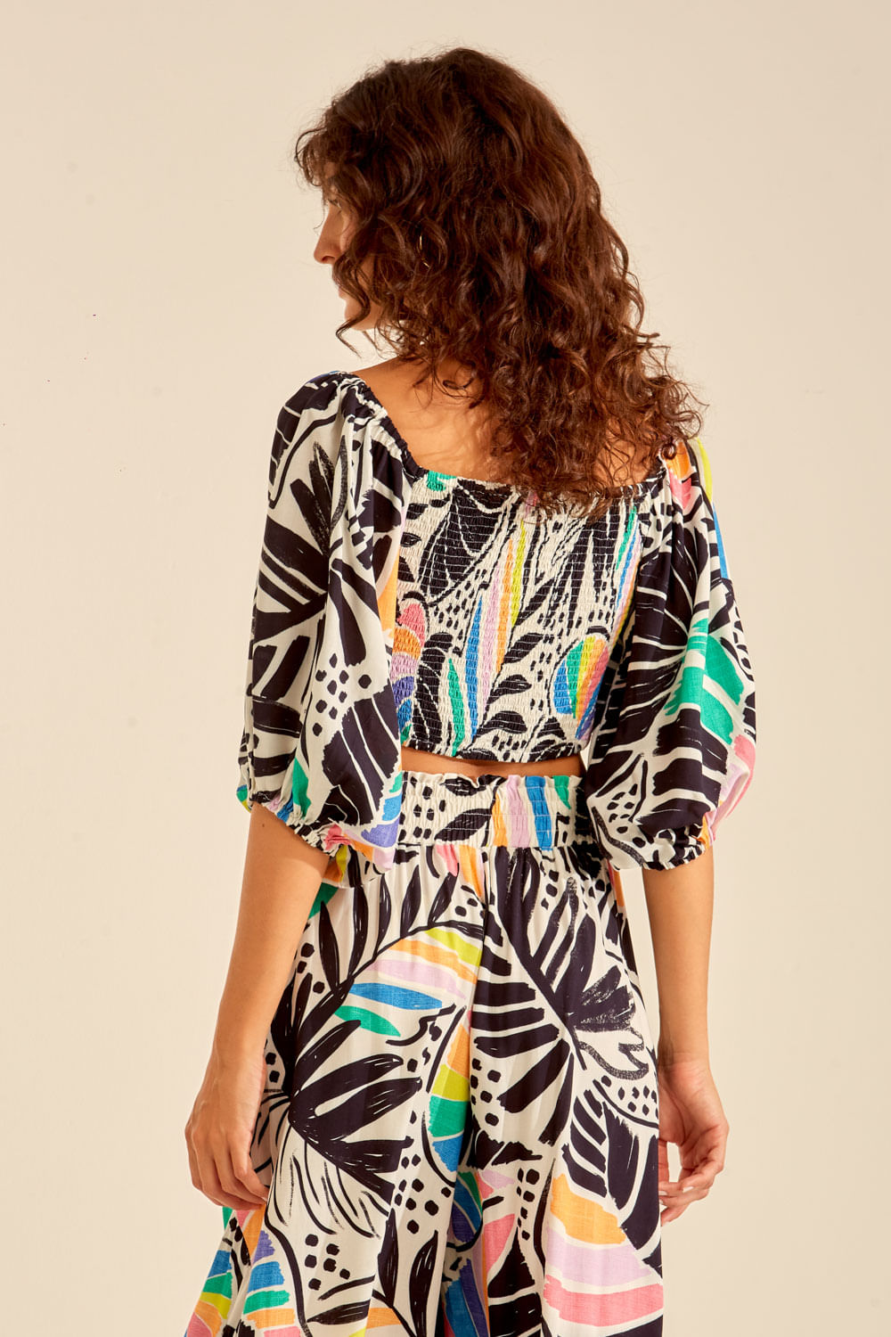 Blusa Estampa Pop Leaf - 02038836 - Ohboy